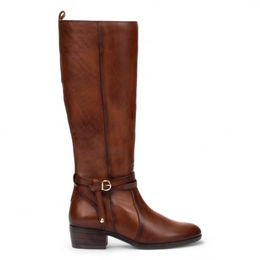 Pikolinos Damen Kniehohe Stiefel aus braunem Leder &bdquo;Daroca&ldquo;