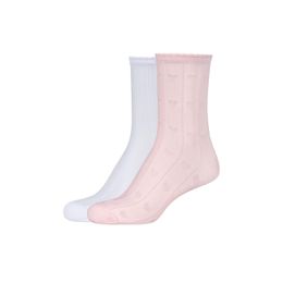 Socken Camano "2er Pack", Damen, Gr. 35-38, pale pink, 70% Modal, 28% Polyamid, 2% Elasthan, uni, Socken Socken, 2er Pack Seidige Qualit&auml;t mit besonders weichem Griff
