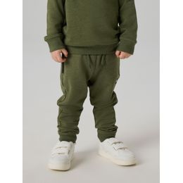 Sweathose name it "NMMVIMO SWE PANT BRU NOOS", Jungen, Gr. 110, N-Gr, gr&uuml;n (rifle gr&uuml;n), Sweatware, Obermaterial: 60% Baumwolle, 40% Polyester, unifarben, regular fit normal, Hosen Sweathose