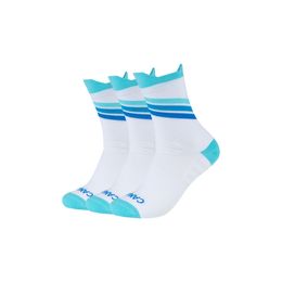 Sportsocken Camano "performance training light 3er Pack", Damen, Gr. 35-38, blau (blau fish), 94% Polyamid, 5% Elasthan, 1% Polyester, Socken Sportsocken, 3er Pack Sportsocken mit optimalem Fu&szlig;klima dank Mesheins&auml;tzen