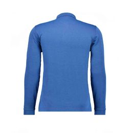 Poloshirt Ragman, Herren, Gr. 3XL, blau (blau, melange, 765), Piqu&eacute;, 70% Baumwolle 30% Polyester, regular fit, ohne Ausschnitt, Shirts