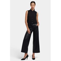 NYDJ Vegane Stretch Sculpt-Her&trade; Leder Weite Beinform Hose | Schwarz