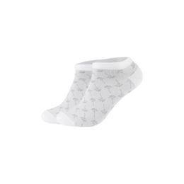 JOOP! Sneakersocken JOOP "2er Pack", Herren, Gr. 39-42, wei&szlig; (paloma), 70% Baumwolle, 28% Polyester, 2% Elasthan, gemustert, Socken Sneakersocken