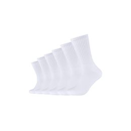 Socken s.Oliver "6er Pack", Damen, Gr. 35-38, wei&szlig;, 68% Baumwolle, 30% Polyester, 2% Elastodien, uni, Socken Socken