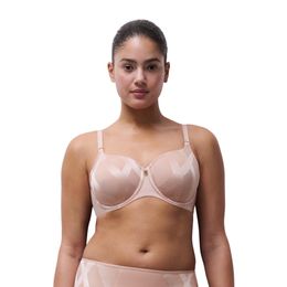 B&uuml;gel-BH Chantelle "GLAZE", Damen, Gr. 100, Cup E, soft pink, Obermaterial: 74% Polyamid, 26% Elasthan, BHs B&uuml;gel-BH, grafisches Gewebe mit matten und schimmernden Kontrasten
