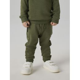 Sweathose name it "NMMVIMO SWE PANT BRU NOOS", Jungen, Gr. 104, N-Gr, gr&uuml;n (rifle gr&uuml;n), Sweatware, Obermaterial: 60% Baumwolle, 40% Polyester, unifarben, regular fit normal, Hosen Sweathose