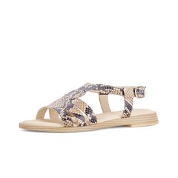 Gabor Damen Riemchensandale "Riemchensandale", Gr. 38, beige, Schuhe