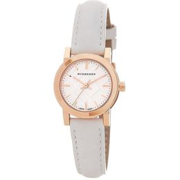Burberry BU9209 Rose Gold Tone White Leather Damenuhr