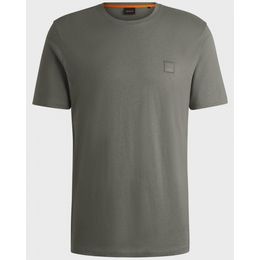 BOSS Orange Tales Herren Baumwoll-Jersey T-Shirt mit Logo-Patch