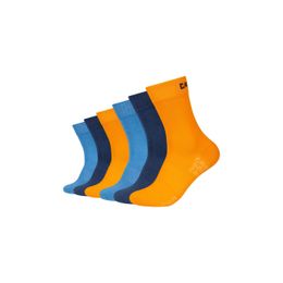 Socken CAMP DAVID "6er Pack", Herren, Gr. 43-46, paris blau, 80% Baumwolle, 18% Polyamid, 2% Elasthan, uni, Socken Socken