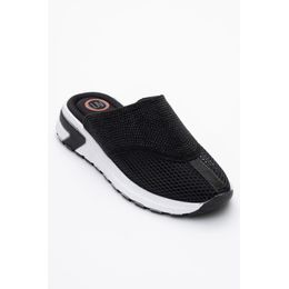 GLEA Mesh Strass Pantoletten Damen
