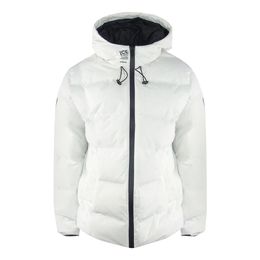 Ice Iceberg - Einfarbige, wattierte wei&szlig;e Jacke