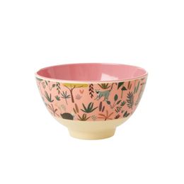 Rice Melamin Sch&uuml;ssel Jungle Animals Small, pink skandinavische Deko Online Shop