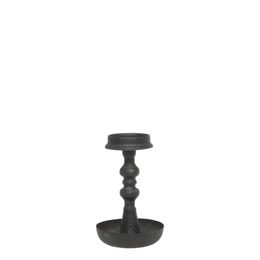 Chic Antique Kerzenst&auml;nder Antik Schwarz H19/&Oslash; 11 cm antique kohle skandinavische Deko Online Shop