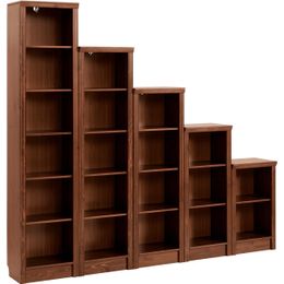 HEINE HOME Witt Regal, braun, Gr&ouml;&szlig;e 123,5x40x29 cm - 4 F&auml;cher