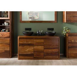 Unterschrank Sheesham 145x50x80 walnuss lackiert TORONTO #312