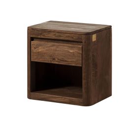 Nachttisch Sheesham 50x35x50 rot-braun gebeizt TORONTO #164