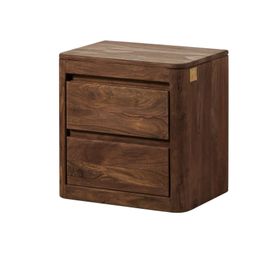 Nachttisch Sheesham 50x35x50 rot-braun gebeizt TORONTO #163