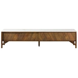 TV-Board Mango 220x45x50 braun ge&ouml;lt / echter Marmor LOS ANGELES #12