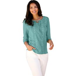 Damen 3/4-Arm-Shirt salbei, Gr&ouml;&szlig;e 56