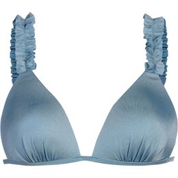 Lascana Triangel-Top Bikini Oberteil Damen - Gr&ouml;&szlig;e 40 / C/D - blau