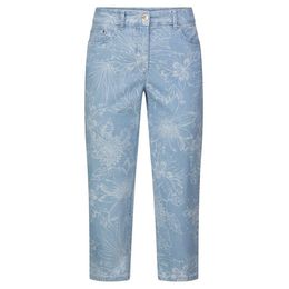 Peter Hahn - Slim Fit-Caprihose, denim, Gr. 42 / M - Baumwolle