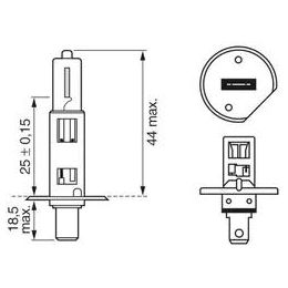 Bosch Gl&uuml;hlampe, Fernscheinwerfer 1987302011 H1 f&uuml;r LAND ROVER PEUGEOT CITRO&Euml;N VOLVO FORD DAF OPEL ABARTH ALFA ROMEO LANCIA HOLDEN BAIC IVECO VW BMW
