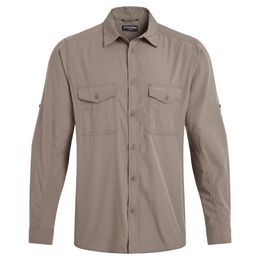 Craghoppers - "Kiwi II" Hemd f&uuml;r Herren, Lang&auml;rmlig (Steingrau)