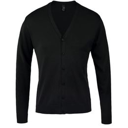 SOLS - "Golden" Strickjacke V-Ausschnitt f&uuml;r Herren (Schwarz)