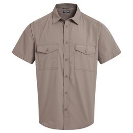 Craghoppers - "Kiwi II" Hemd f&uuml;r Herren, kurz&auml;rmlig (Steingrau)