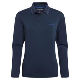 Craghoppers - "Thornbury" Poloshirt f&uuml;r Damen, Nosilife, Emblem, Lang&auml;rmlig (Marineblau)