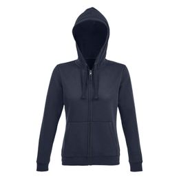 SOLS - "Spike" Hoodie mit durchgehendem Rei&szlig;verschluss f&uuml;r Damen (Dunkelblau)