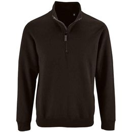 SOLS - "Stan" Pullover Stehkragen f&uuml;r Herren (Schwarz)