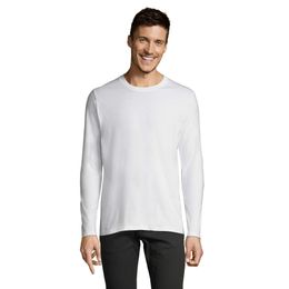 SOLS - "Imperial" T-Shirt f&uuml;r Herren Lang&auml;rmlig (Wei&szlig;)