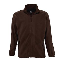 SOLS Herren Outdoor Fleece Jacke North (Dunkel Schokolade)