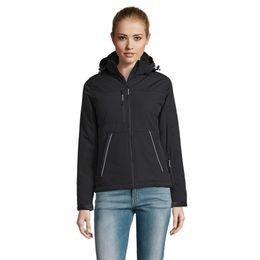 SOLS - "Rock" Softshelljacke Wattiert f&uuml;r Damen (Schwarz)