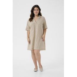 Kaffe Kleid im lockeren Schnitt natural