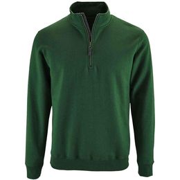 SOLS - "Stan" Pullover Stehkragen f&uuml;r Herren (Flaschengr&uuml;n)