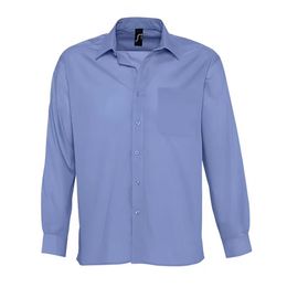 SOLS - "Baltimore" Hemd f&uuml;r Herren Lang&auml;rmlig (Mittelblau)