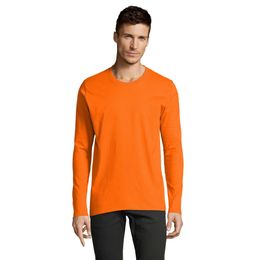 SOLS - "Imperial" T-Shirt f&uuml;r Herren Lang&auml;rmlig (Orange)