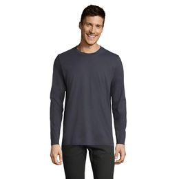 SOLS - "Imperial" T-Shirt f&uuml;r Herren Lang&auml;rmlig (Maus Grau unifarben)