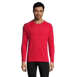 SOLS - T-Shirt f&uuml;r Herren - Sport Lang&auml;rmlig (Rot)