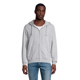 SOLS - "Spike" Kapuzenpullover Mit Rei&szlig;verschluss f&uuml;r Herren (Grau meliert)