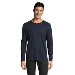 SOLS - "Imperial" T-Shirt f&uuml;r Herren Lang&auml;rmlig (Dunkelblau)