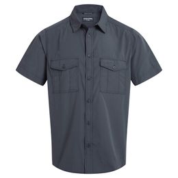 Craghoppers - "Kiwi II" Hemd f&uuml;r Herren, kurz&auml;rmlig (Dunkelgrau)