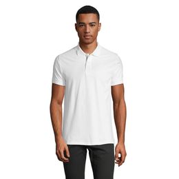 SOLS - "Portland" Poloshirt f&uuml;r Herren (Wei&szlig;/Grau)
