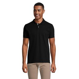 SOLS - "Portland" Poloshirt f&uuml;r Herren (Schwarz/Grau)