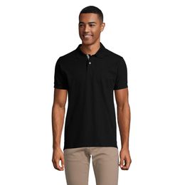 SOLS - "Portland" Poloshirt f&uuml;r Herren (Schwarz/Grau)