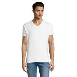 SOLS - "Imperial" T-Shirt V-Ausschnitt f&uuml;r Herren (Wei&szlig;)