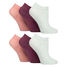 6er Pack Diabetiker Trainer Socken f&uuml;r Damen | Extra breite Kn&ouml;chelsocken